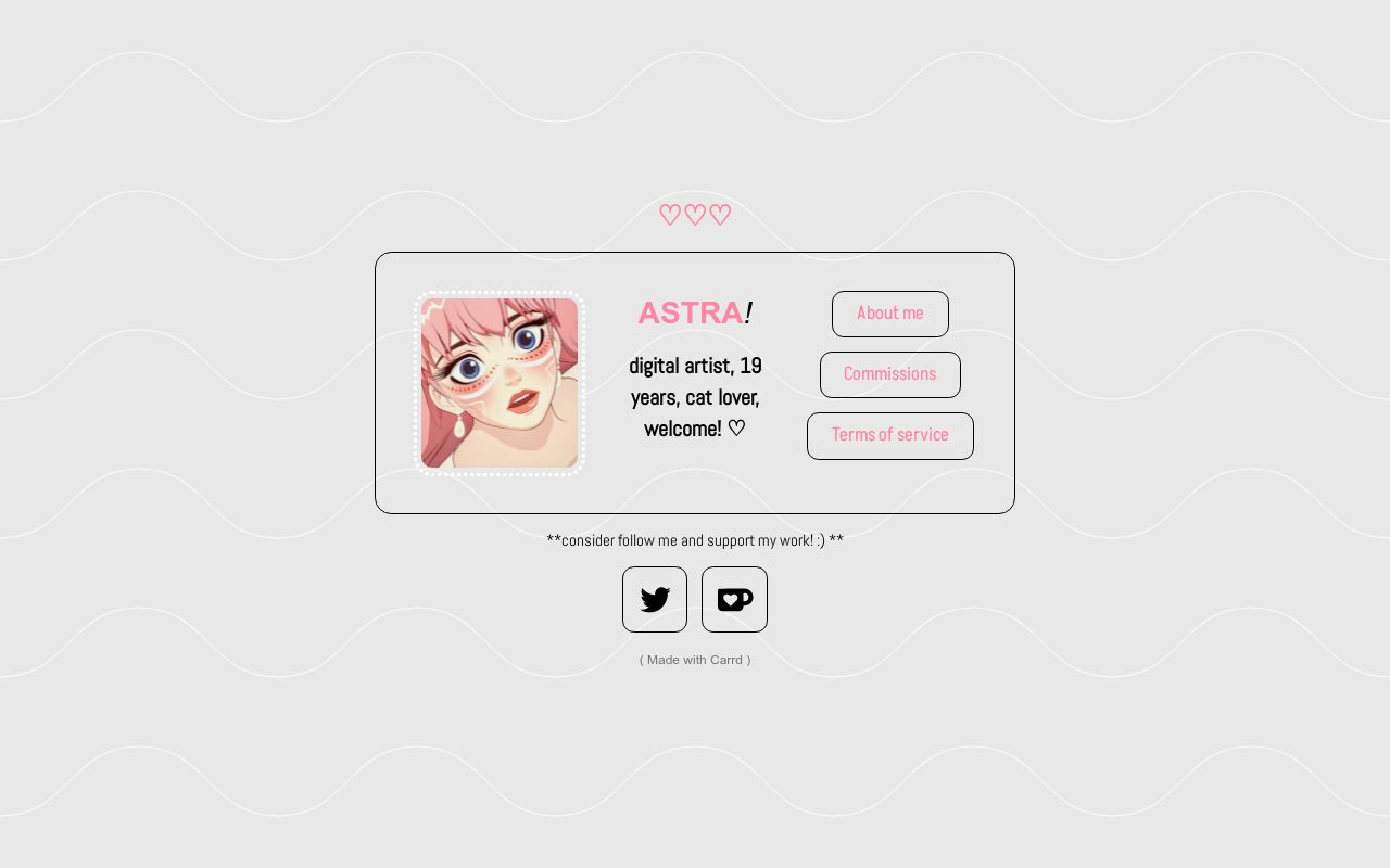 Astra’s card